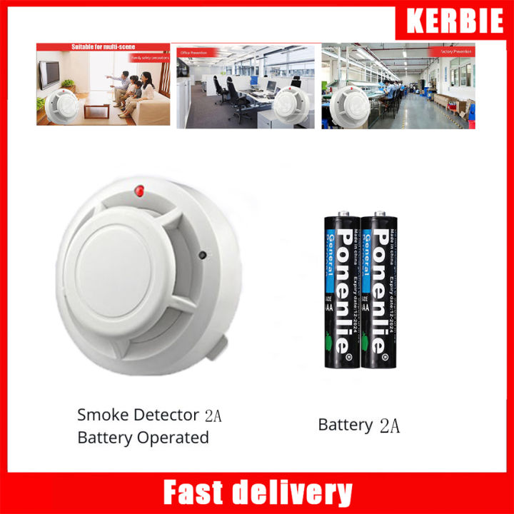 Photoelectric Sensitive Sensor Smoke Detector Fire Alarm For Family ...