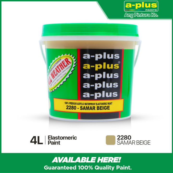A-Plus All Weather 4L- 2280 Samar Beige for Interior & Exterior ...