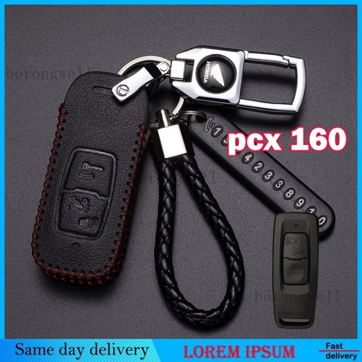 For HONDA Pcx 160 Remote Key leather Case Cover Pcx 160 Remote Cover ...