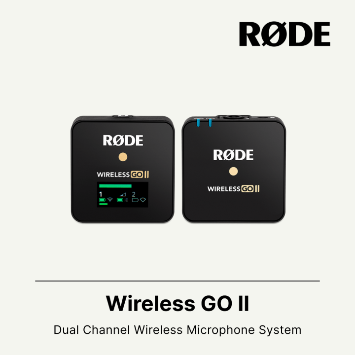 Rode Wireless GO II Single set Compact Digital Wireless Microphone System Recorder 2.4 GHz Black ...