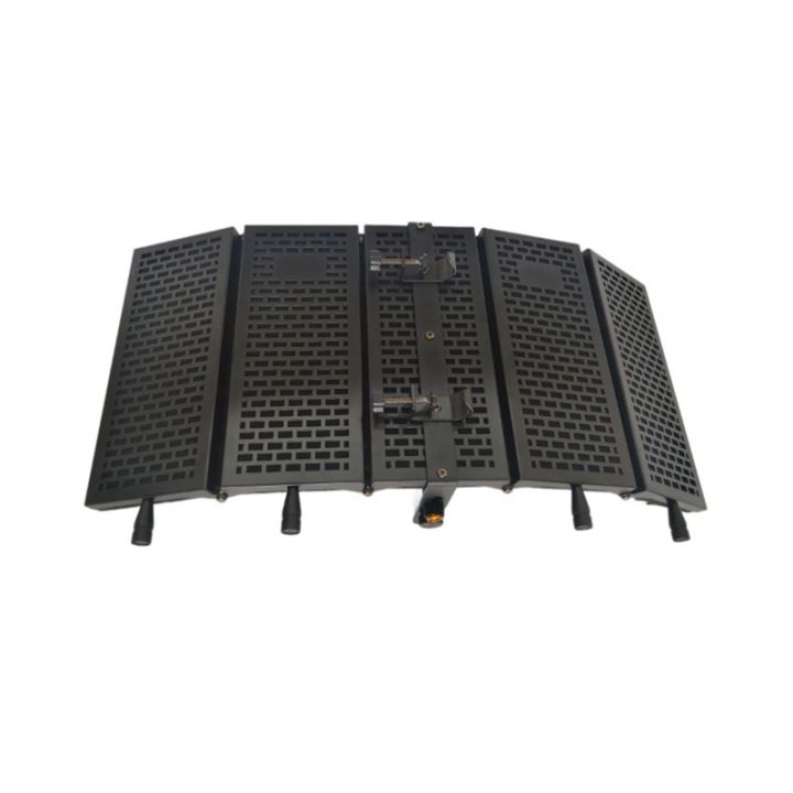5-Panel Microphone Isolation Shield Semi-Circular Soundproof Cover ...