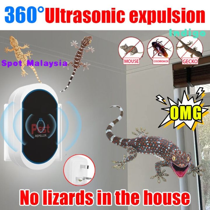 360°Ultrasonic expulsion indigo lizard repellent lizard killer lizard ...