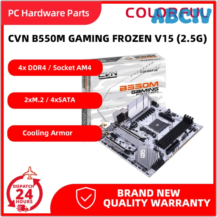 ABCIV COLORFUL CVN B550M GAMING FROZEN V15 2.5G Motherboard 마더보드 Placa ...