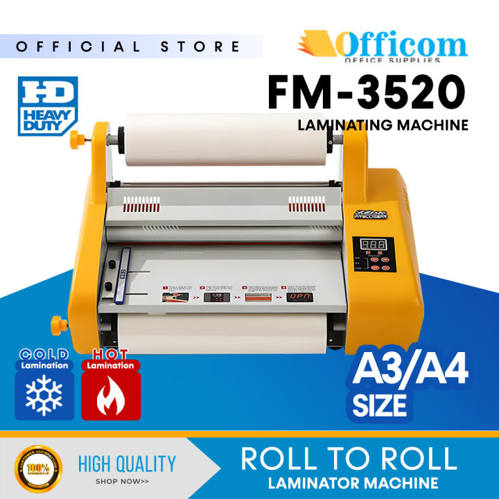 Officom Fm 3520 Laminating Machine Single And Double Sided A3 A4 Size
