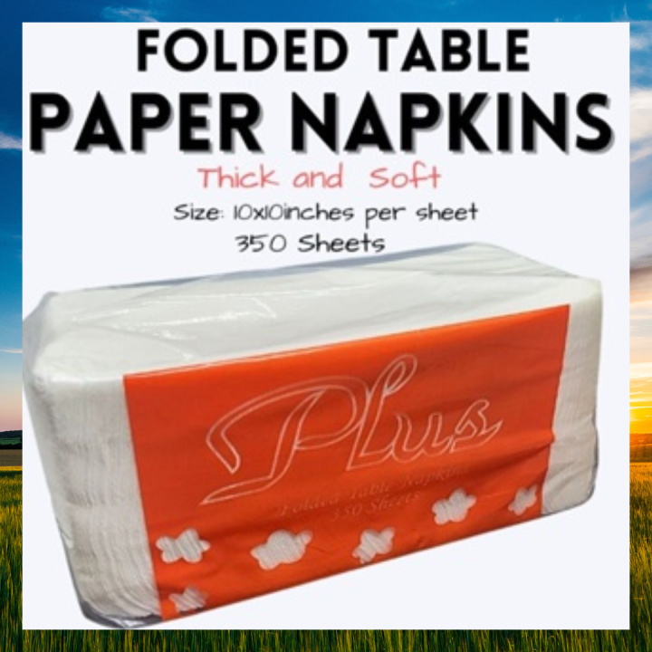 Folded Table Paper Napkins Big Size 350sheets | Lazada PH