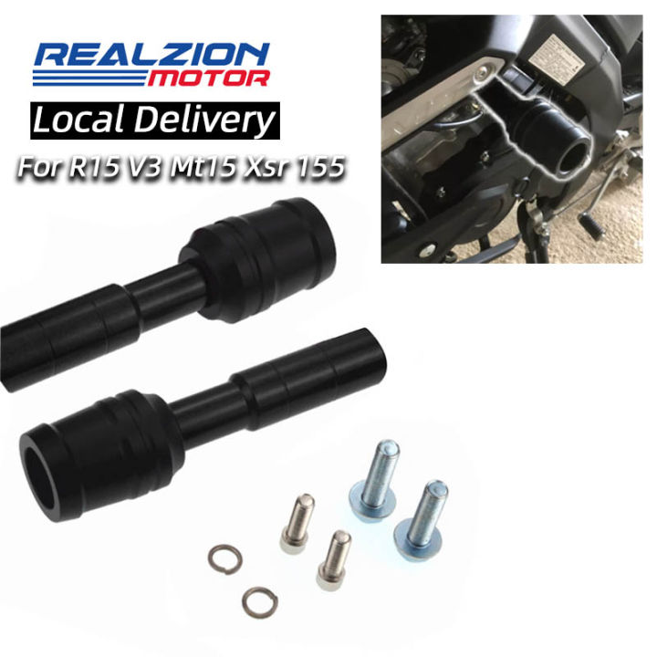 REALZIONMOTOR Frame Slider For Yamaha R15 V3 Mt15 Xsr 155 Crash Bars ...