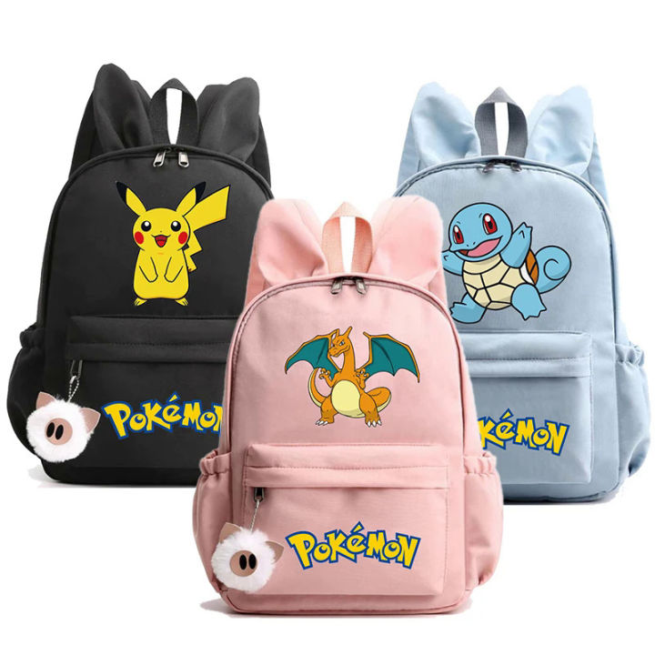 Monster Movie Pokemon Backpack Children Toy Schoolbag Pikachu Charizard ...