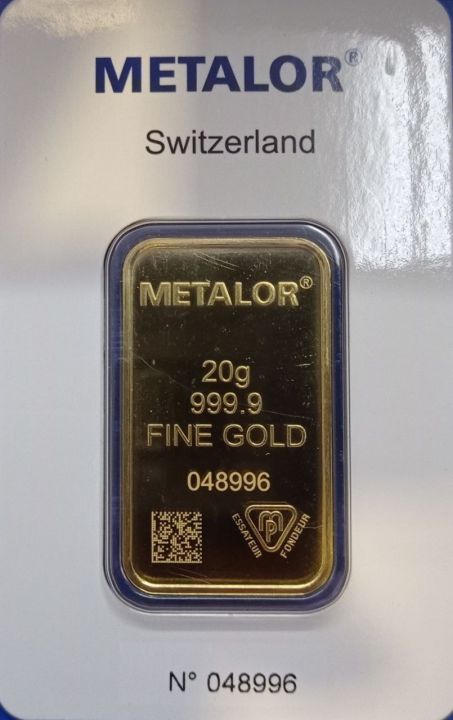 Metalor 20g gold bar 999.9 with assay card | Lazada Singapore