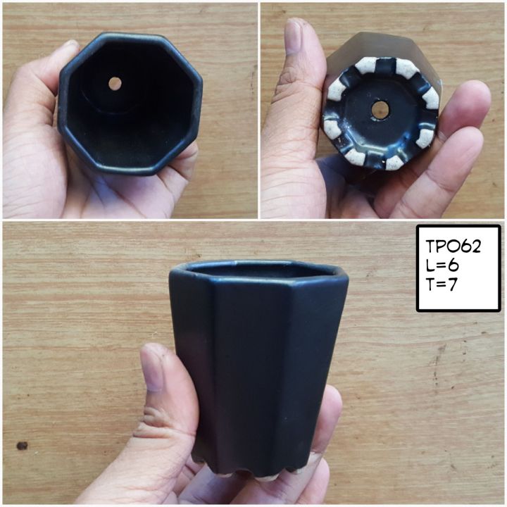 Pot keramik cascade segi 8 JP062 | Lazada Indonesia