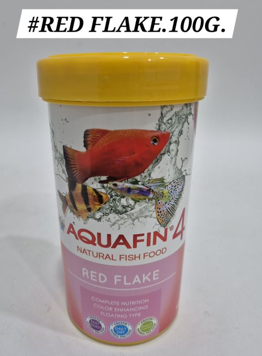 Aquafin Red Flake Natural Fish Food Feed Aquarium 100g | Lazada