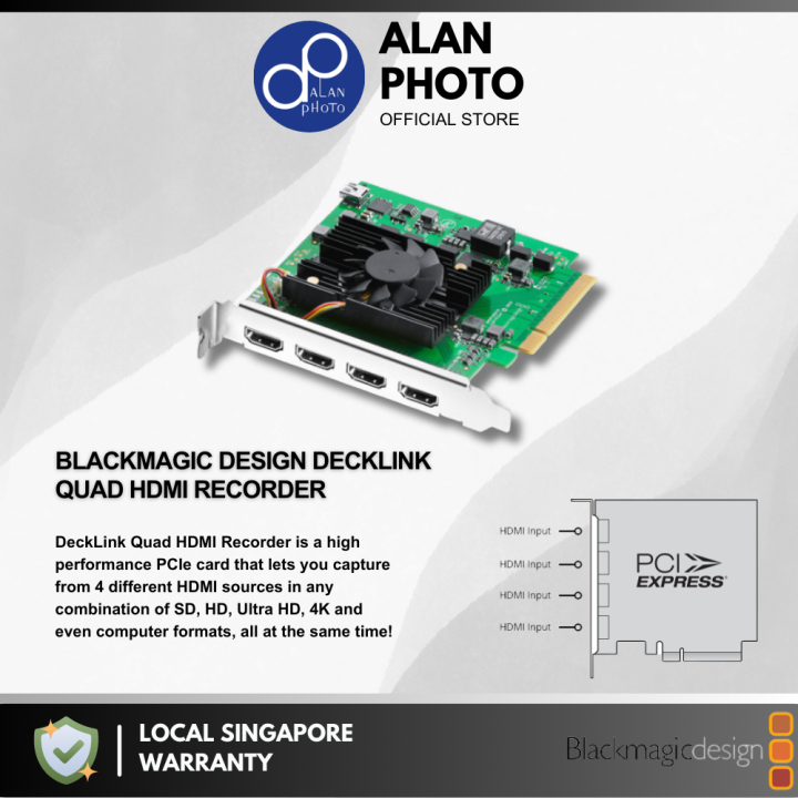 Blackmagic Design DeckLink Quad HDMI Recorder [BDLKDVQDHDMI4K ...