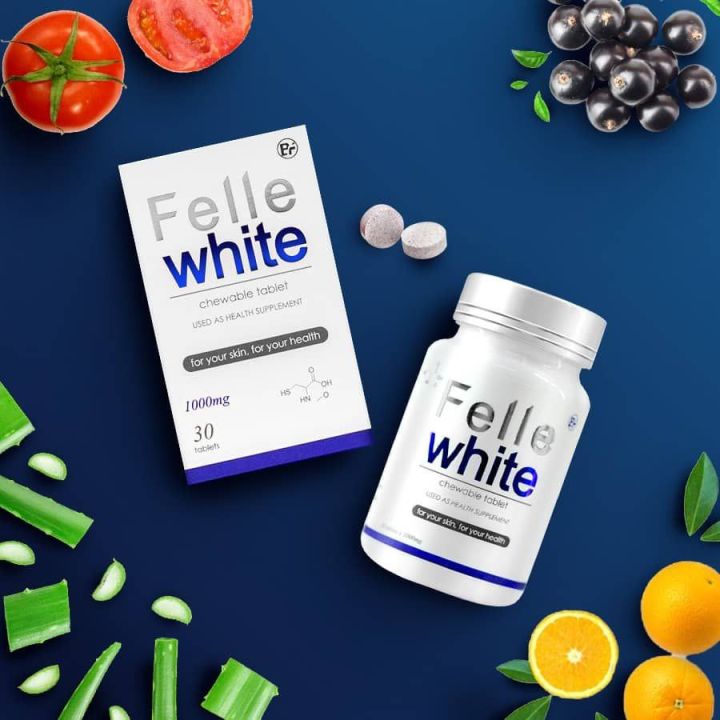 Pencerah Badan Supplement Felle White Vitamin C Glow Skin Whitening ...