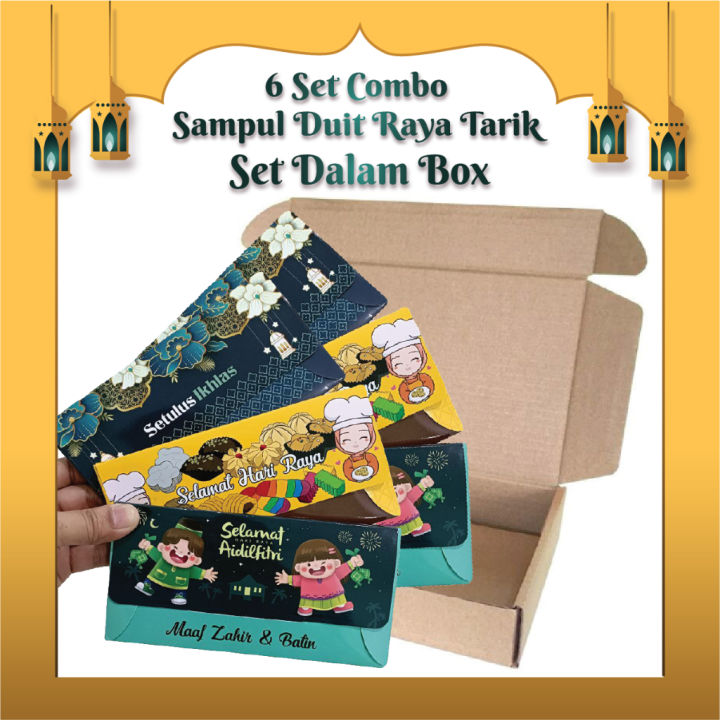 (Borong) Sampul Duit Raya Lipat & Tarik Viral, Money Packet Angpao ...