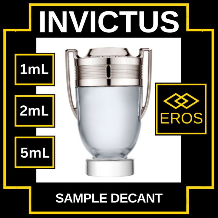 Paco Rabanne Invictus 2mL/5mL decant perfume sample tingi Eros Boutique ...