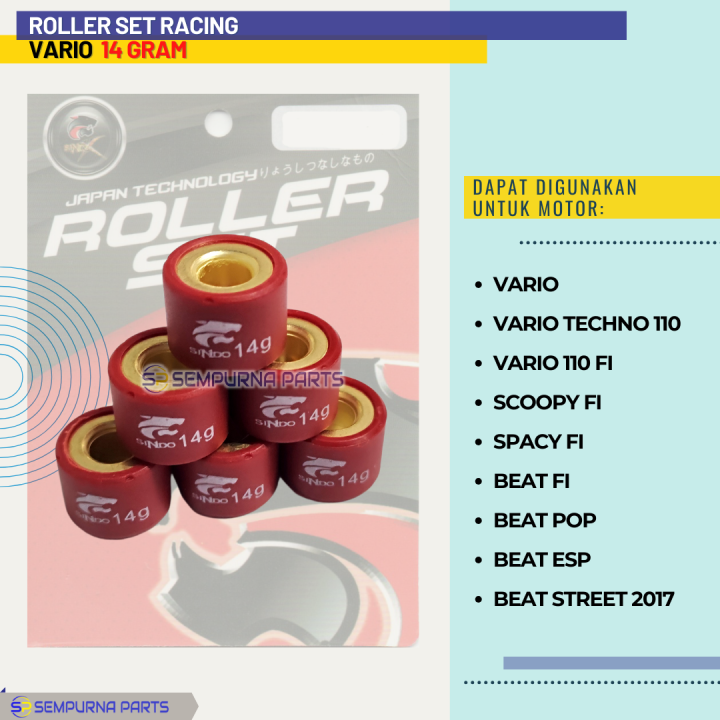 ROLLER SET RACING VARIO 14 GRAM - SINDO | Lazada Indonesia