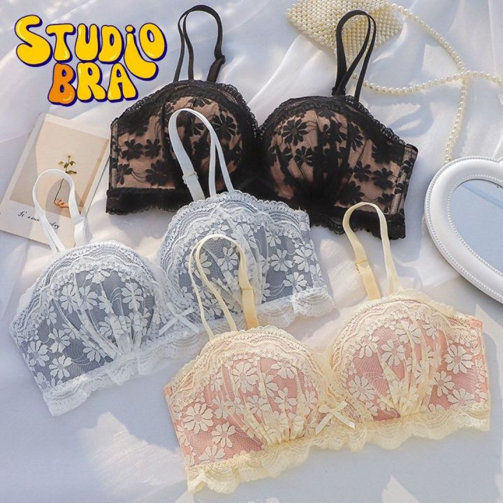 𝙎𝙩𝙪𝙙𝙞𝙤 𝘽𝙧𝙖 - ชุดชั้นใน บราดันทรง ลายดอกไม้ เซ็กซี่(รหัส: 175) | Lazada ...