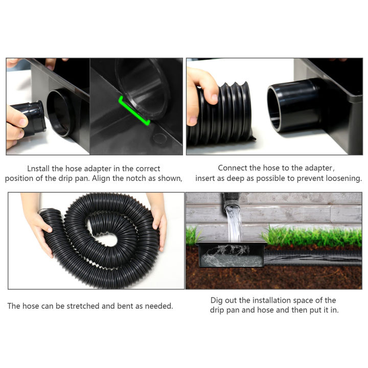 Gutter Downspout Extensions Catch Basin Downspout Extender Flexible for ...