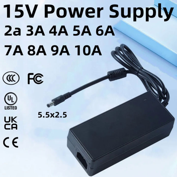 Universal Power Adapter ACDC Adapte 15V2A 15V 3A 4A 5A 6A 9A 10A Switch ...