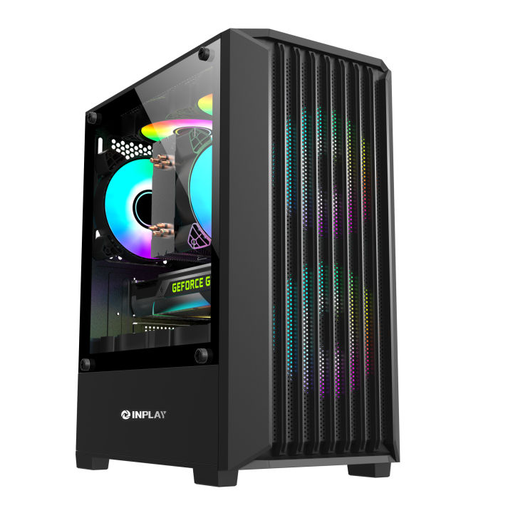 Inplay LITE X220 PC Case Build-in 2 RGB Fans MATX Case Gaming Case For ...
