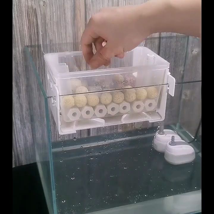 SOUL Fishbowl Water Curtain Filter Box With 3-in-1 Upper Filter Low ...