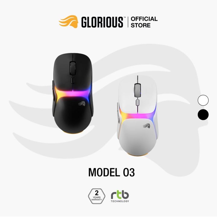 Glorious Model O3 เมาส์เกมมิ่ง ไร้สาย Wireless Gaming Mouse น้ำหนักเบา ...