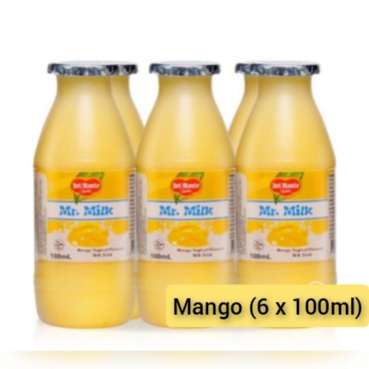 Del Monte Mr. Milk Mango Yogurt Flavored Milk Drink 6 x 100mL | Lazada PH