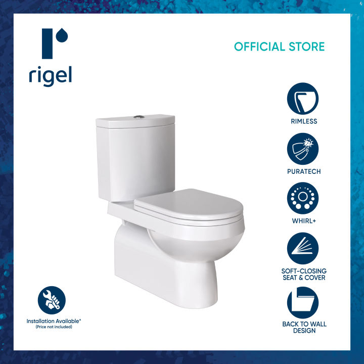 RIGEL Rimless Toilet Bowl WC9707F | Lazada Singapore