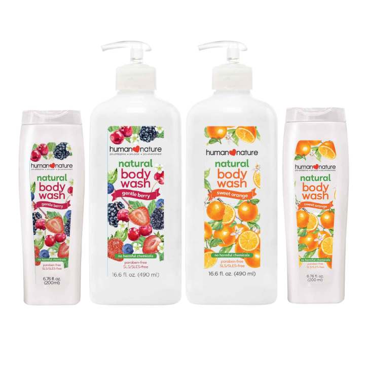 Human Nature Body Wash with Coco Cleansing Agents, Moisturizing ...