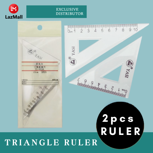 Acrylic Transparent Triangle Ruler Architectural Drawing Drafting Tool ...
