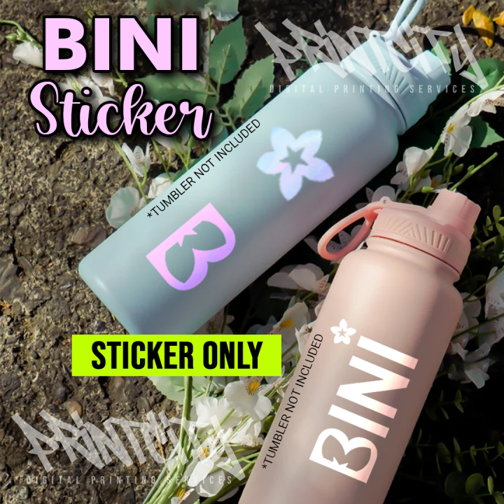 BINI High Quality Sticker Decals - Set of 3pcs for Tumbler, Car, Laptop ...