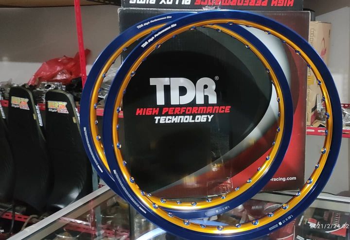Velg TDR 2 tone Blue Gold 160/185 | Lazada Indonesia