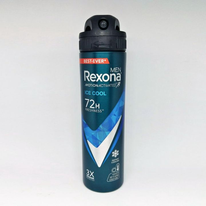 Rexona Men MotionActivated Ice Cool 72h Freshness Antiperspirant Spray - 135mL | Lazada PH