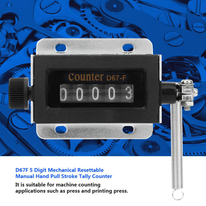 [Fancytoy] 5-digit/6-digit mechanical counter resettable manual pull ...