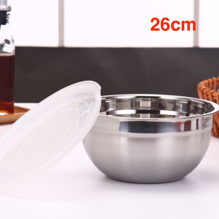 Premium Stainless Steel Mixing Bowls Set with Lids Nesting Bowls ... Premium Stainless Steel Mixing Bowls Set with Lids Nesting Bowls ...