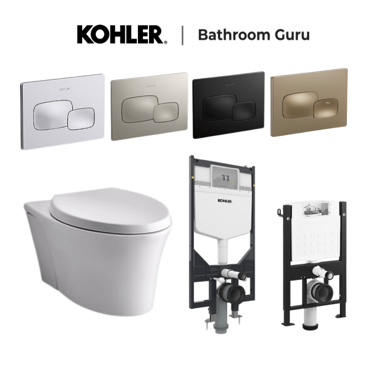 Kohler Veil Wall Hung Toilet Bowl & Complete Bundle Set 5723K0 | Lazada ...