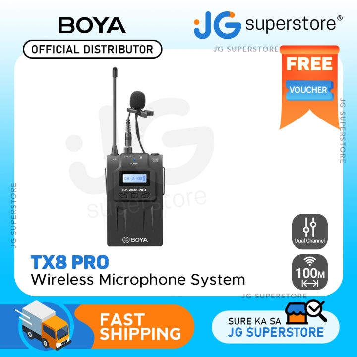 [CLEARANCE] Boya TX8 Pro Dual-channel Wireless Bodypack Transmitter Unit with Omnidirectional ...