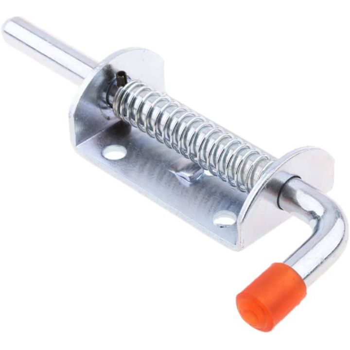 Metal Lock Bolt Spring Loaded Latch with Grip Heavy Duty for Gate Shed ...