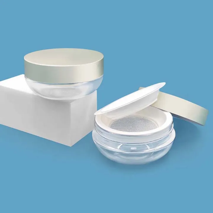 CHPERF Plastic Loose Powder Jar with Sifter Capacity 30g Cosmetics ...