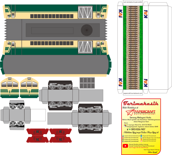 Pola Kertas Papercraft Lokomotif CC 200 | Lazada Indonesia