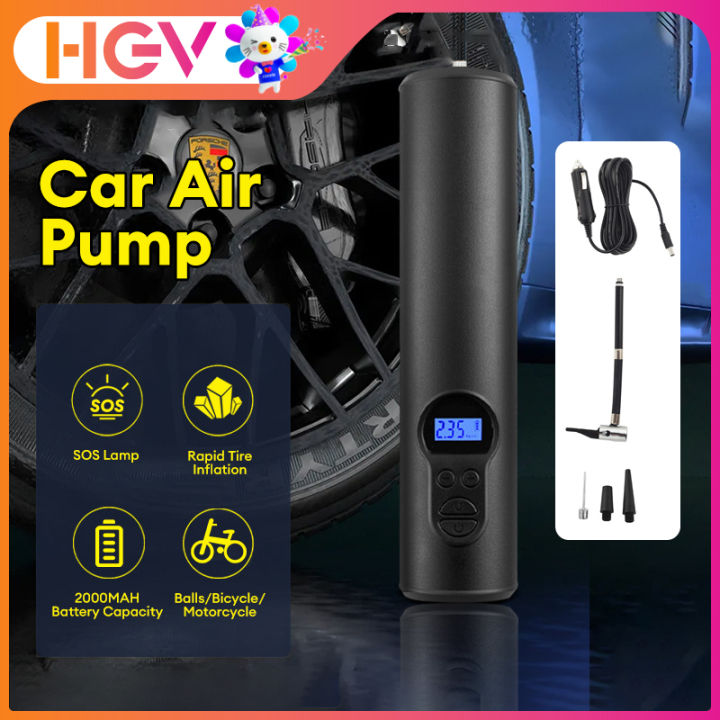 HGV (Ready Stock) Portable Car Air Pump Smart Digital Tire Pressure ...
