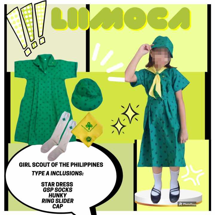 ADN'S GSP UNIFORM/ TYPE A&B/ SET/ STAR SCOUT FOR GIRLS | Lazada PH