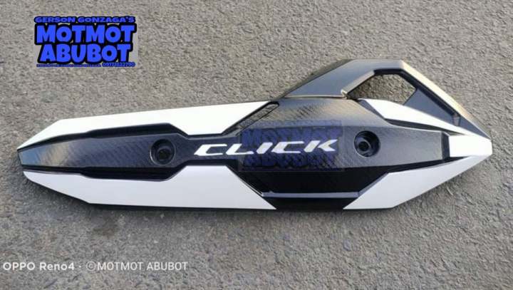 Honda Click Heat Guard V1 V2 V3 Glossy White | Lazada PH