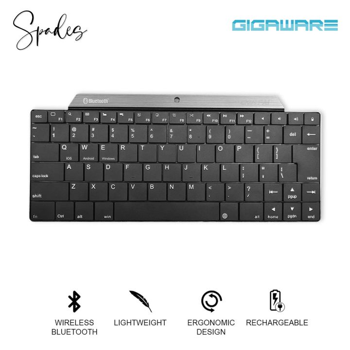 Gigaware Ultra-Slim Wireless 83 Keys Keyboard Professional Office ...