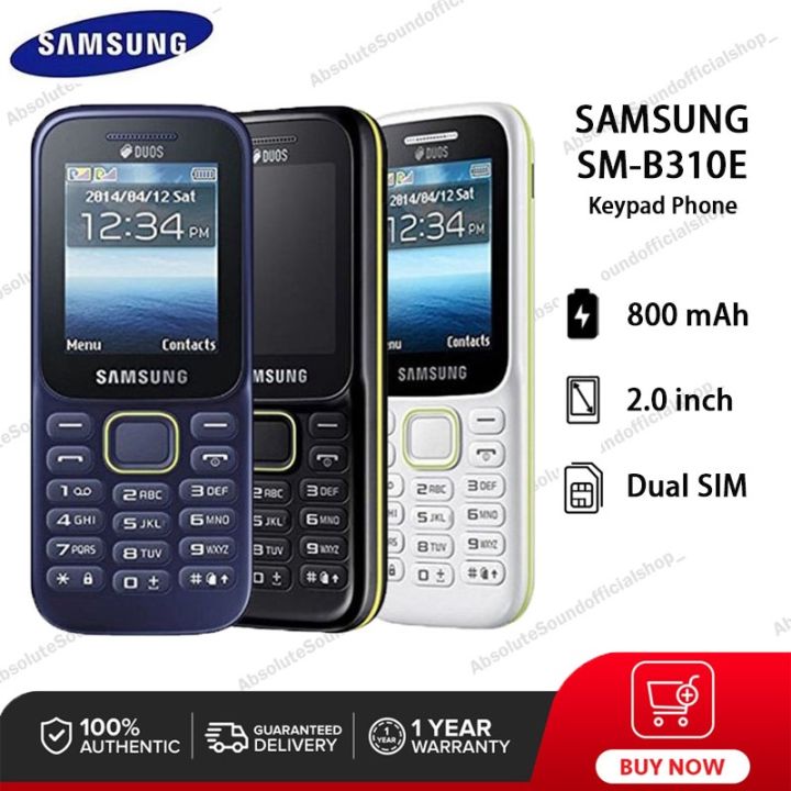 Original Samsung Keypad Phone SM - B310E Backup Phone SM-B310E Dual Sim ...