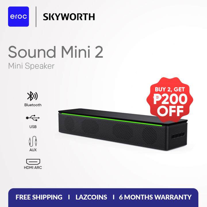 Skyworth Wireless Mini Home Theater Speaker Sound 2 Mini Bluetooth 5.0 ...