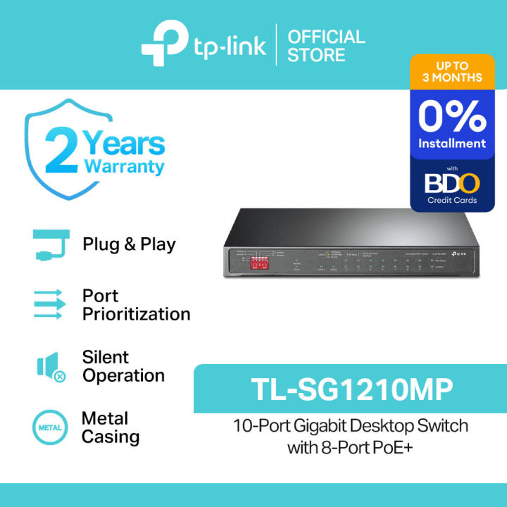 TP-Link Official Store | TL-SG1210MP | 10/100/1000 Mbps 10-Port Gigabit ...