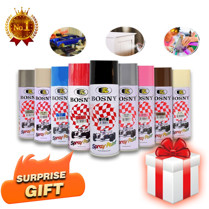 GUARANTEED ORIGINAL/Bosny Spray Paint Solid Colors 100% Acrylic Spray ...
