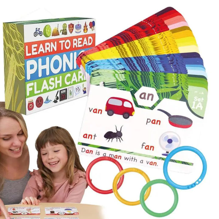Sight Words Flash Cards English Learning Spelling FlipCards Phonics ...