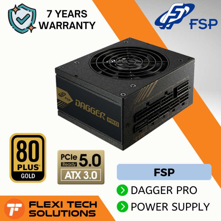 Flexi Tech FSP Dagger Pro 850w / 650w Pro 80 Plus Gold SFX Full Modular ...