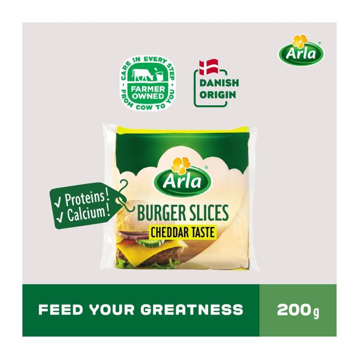 Arla Cheddar Burger Cheese Slices 200G | Lazada Singapore